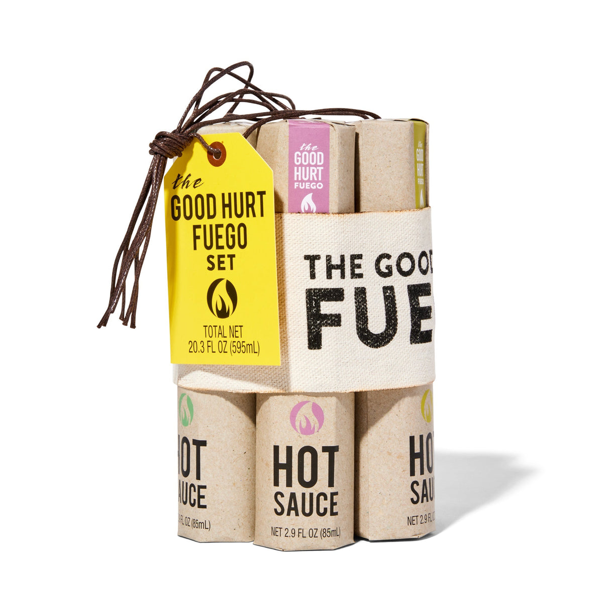 The Good Hurt Fuego Hot Sauce Gift Set, Pack of 7 – Thoughtfully